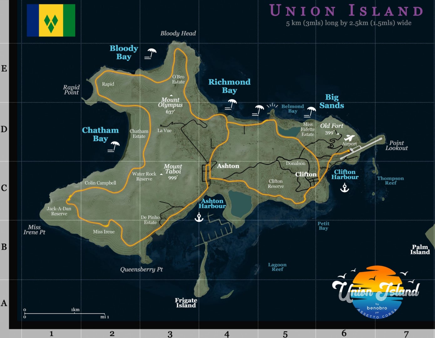 Union Island 0.9 - Assetto Corsa