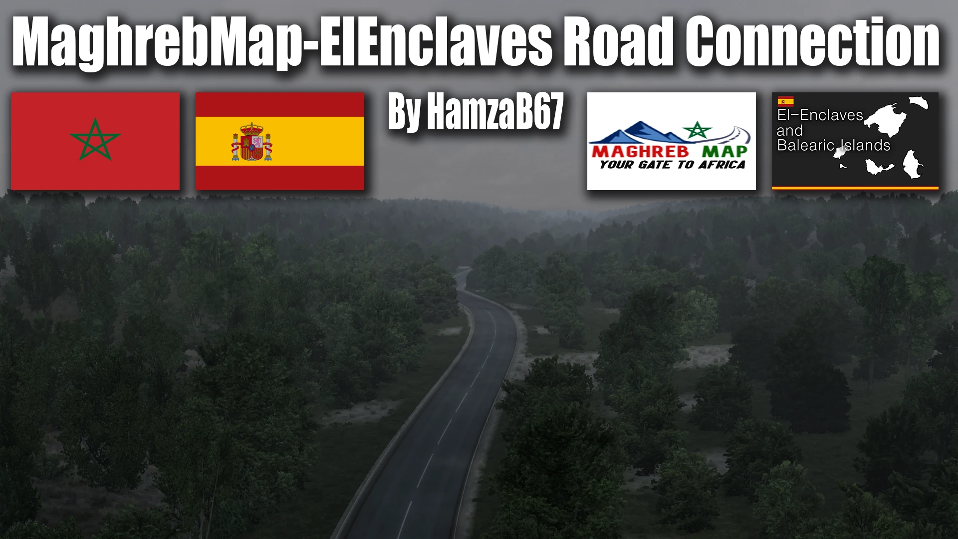 Maghreb Map - El-Enclaves Road Connection v1.0 - ETS 2