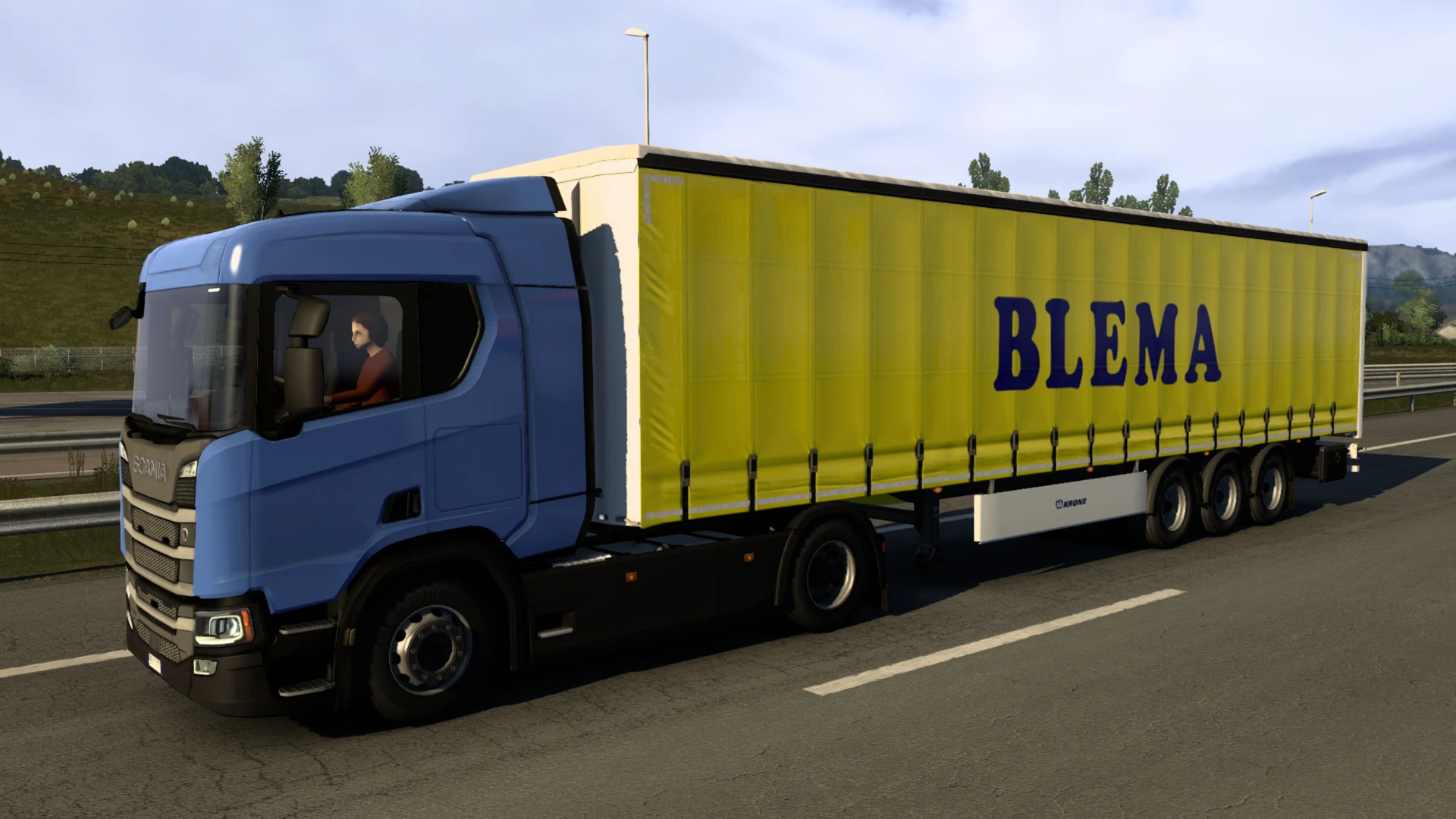 Blema Trans trailer traffic skin 1.49 - ETS 2