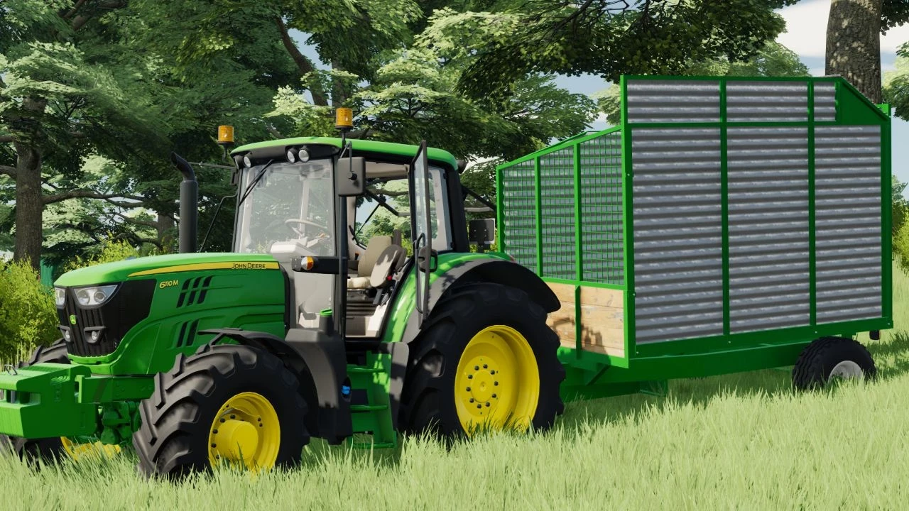 Crooks Single Axle Silage Trailer v 1.3 - FS 22