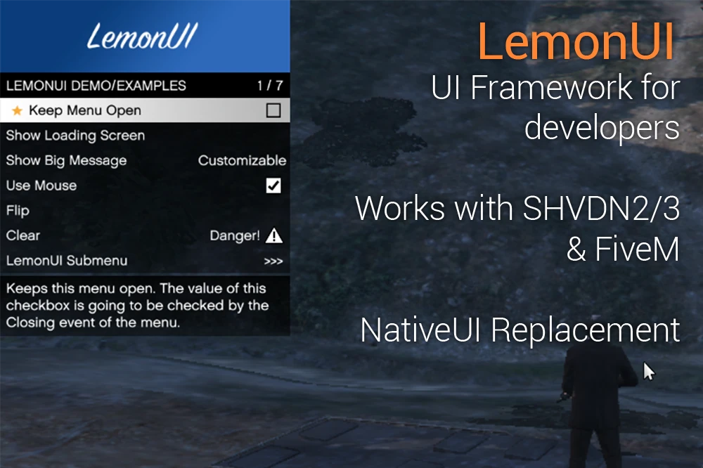 LemonUI: Open Source UI Library 1.9.4 - GTA 5