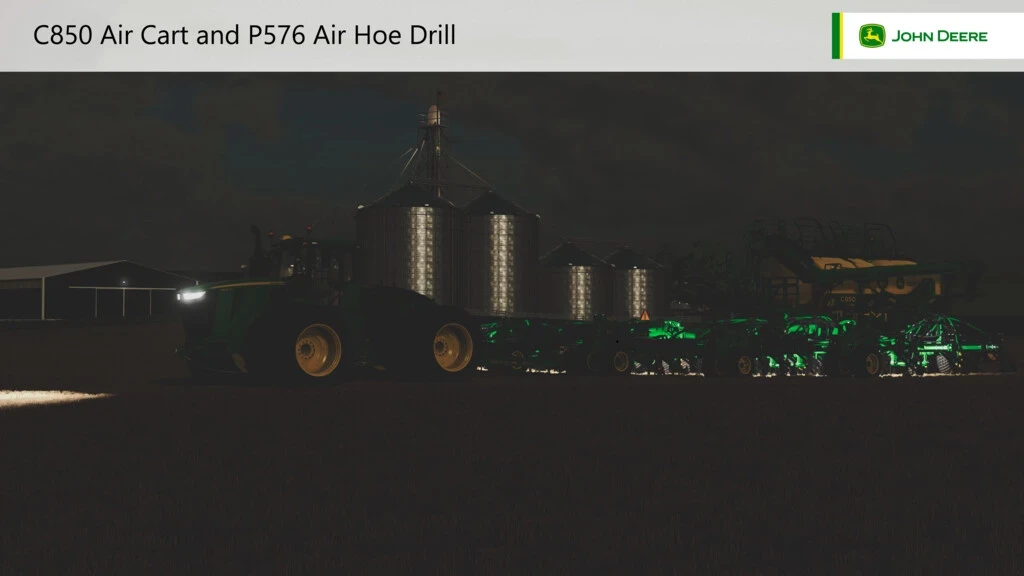 John Deere C850 Air Cart And P576 Air Hoe Drill v 1.1 - FS 22