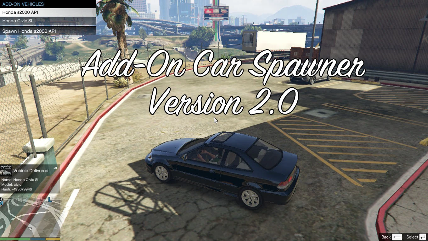 Add On Car Spawner Menu 2 2 4 Gta 5