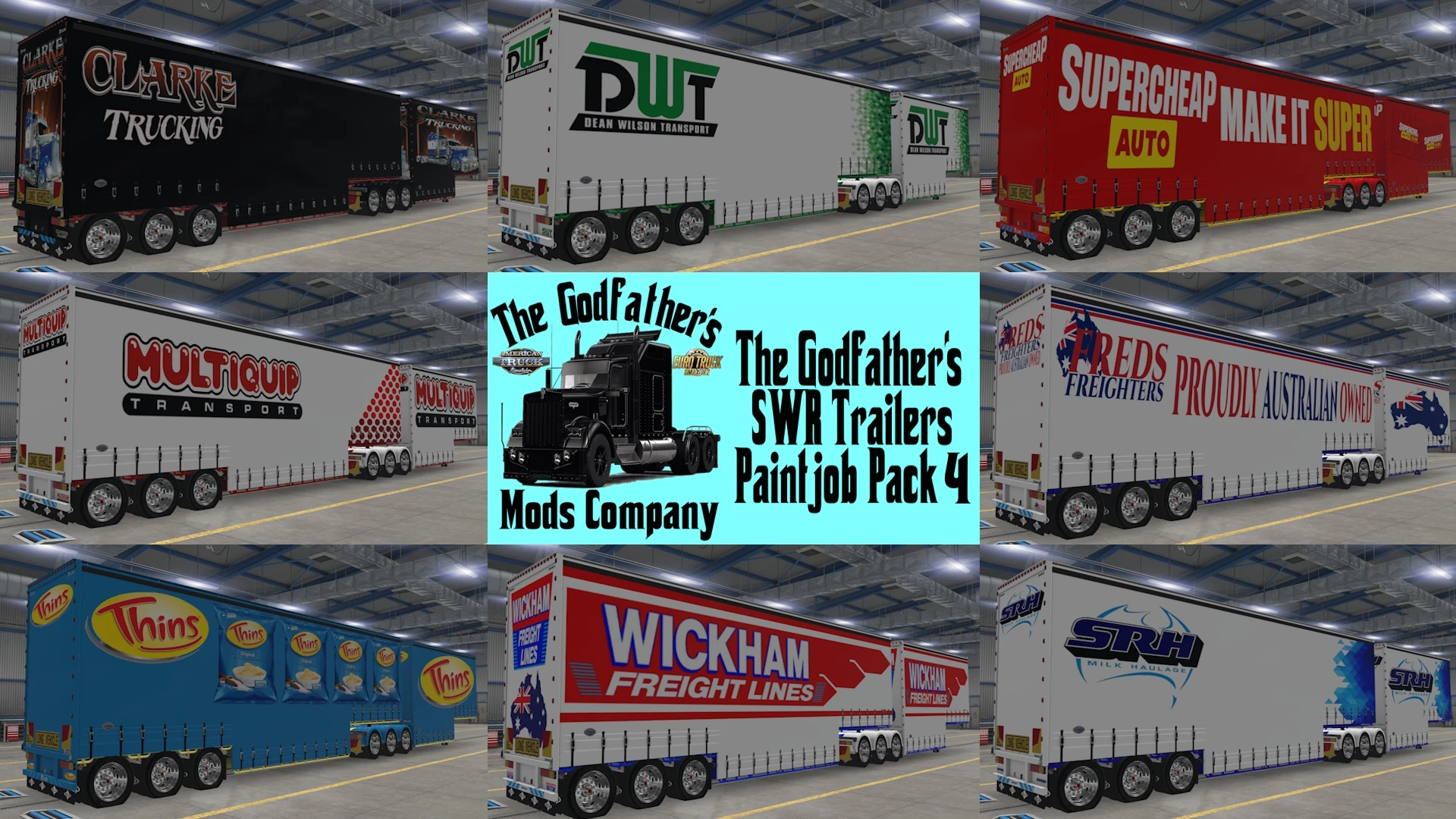 The Godfather's SWR Trailers Paintjob Pack 4 1.2 - ATS