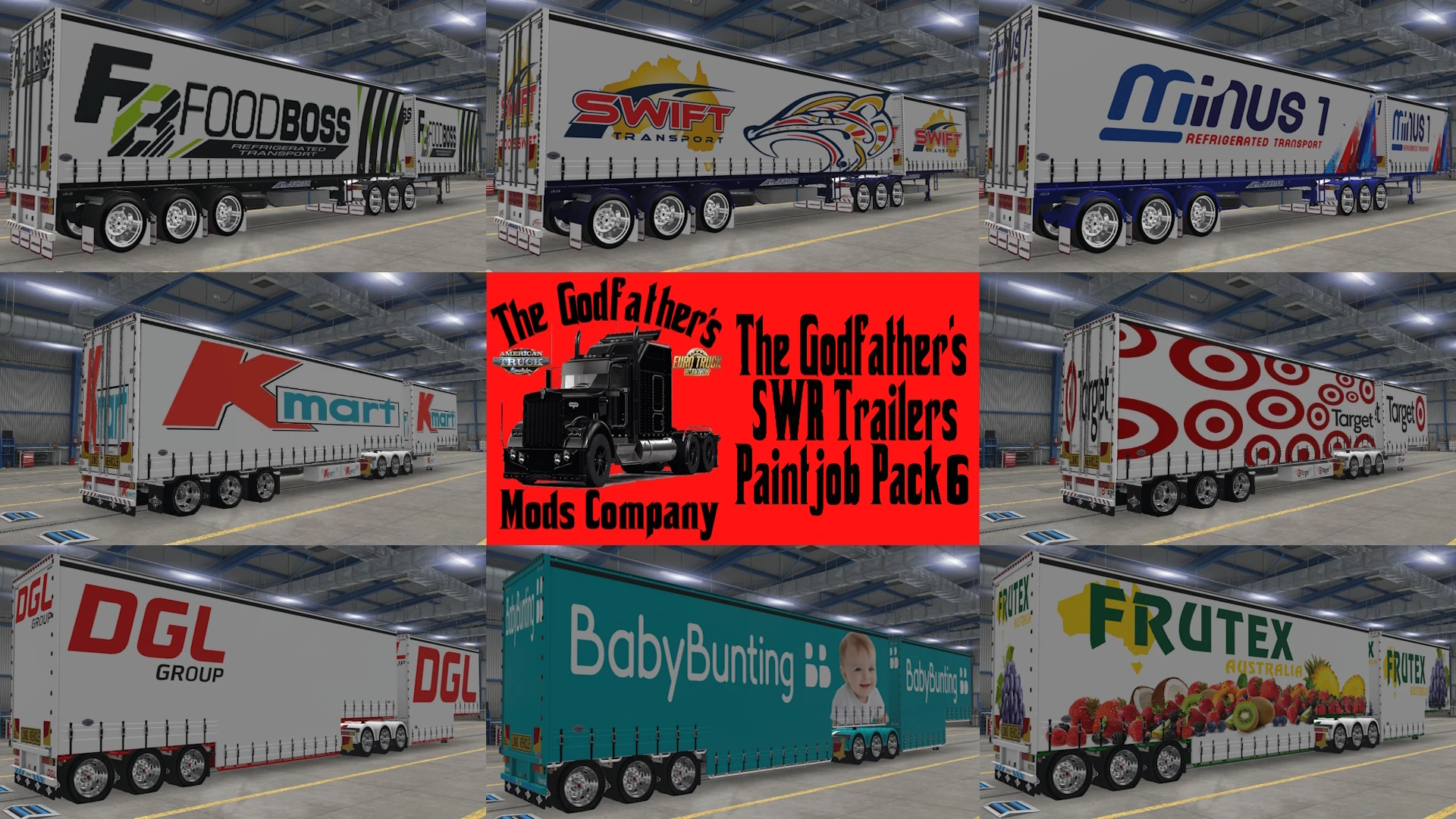 The Godfather's SWR Trailers Paintjob Pack 6 1.2 - ATS