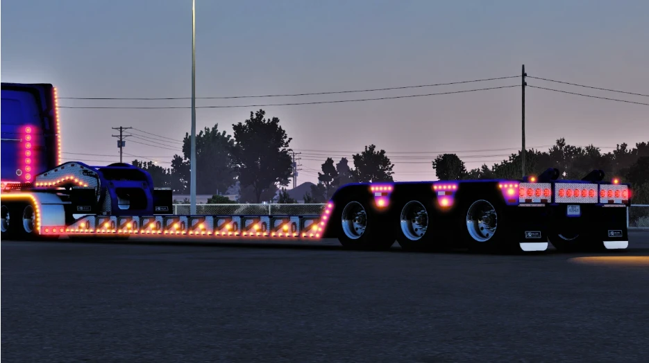 SCS Lowboy Trailer accessories Pack 1.0 - ATS