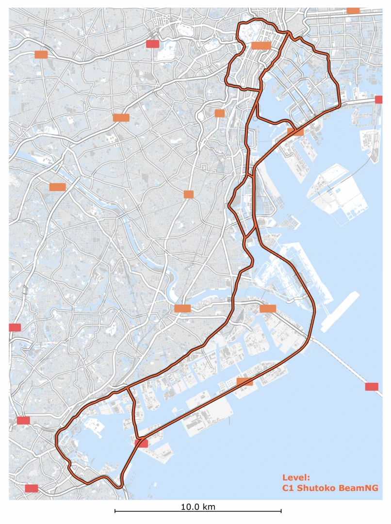 Tokyo's Shuto Expressway - Metropolitan Expressway 1.5 - BeamNG.drive