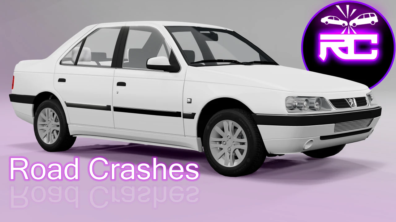 IranKhodro Peugeot 405 SLX ( Road Crashes ) ( iranian car ) 1.1 - BeamNG.drive