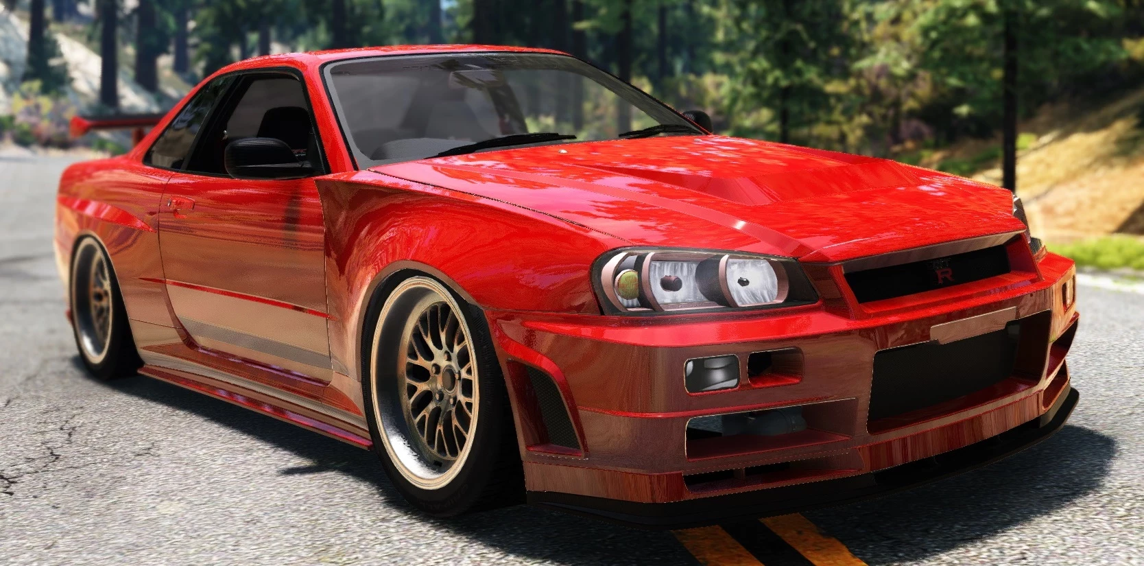 NISSAN R34 SKYLINE REMASTERED 1 - BeamNG.drive