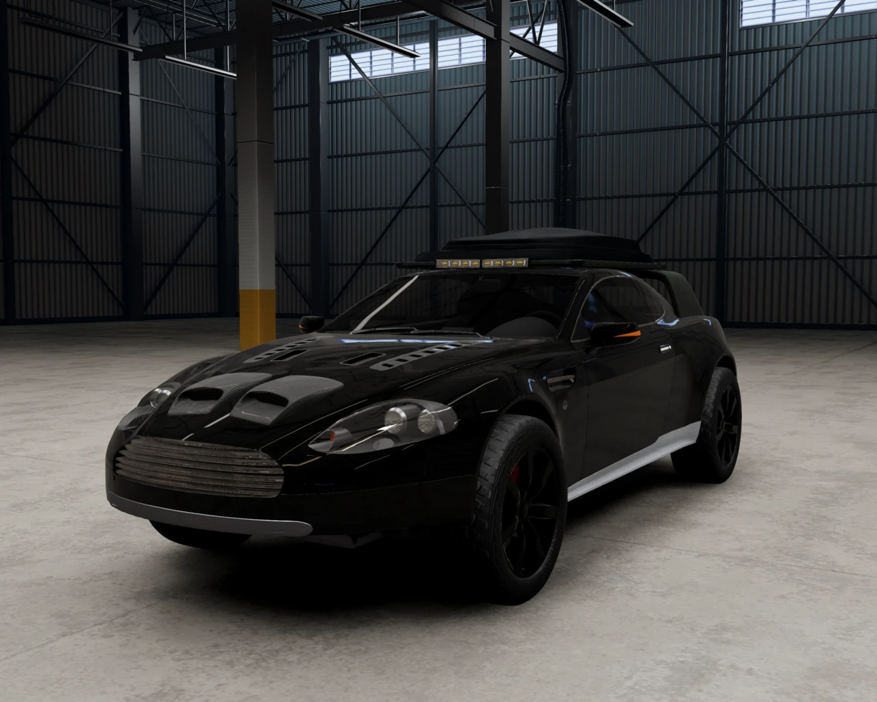 Aston martin DB9 (Sand Job edition) animated interior - BeamNG.drive