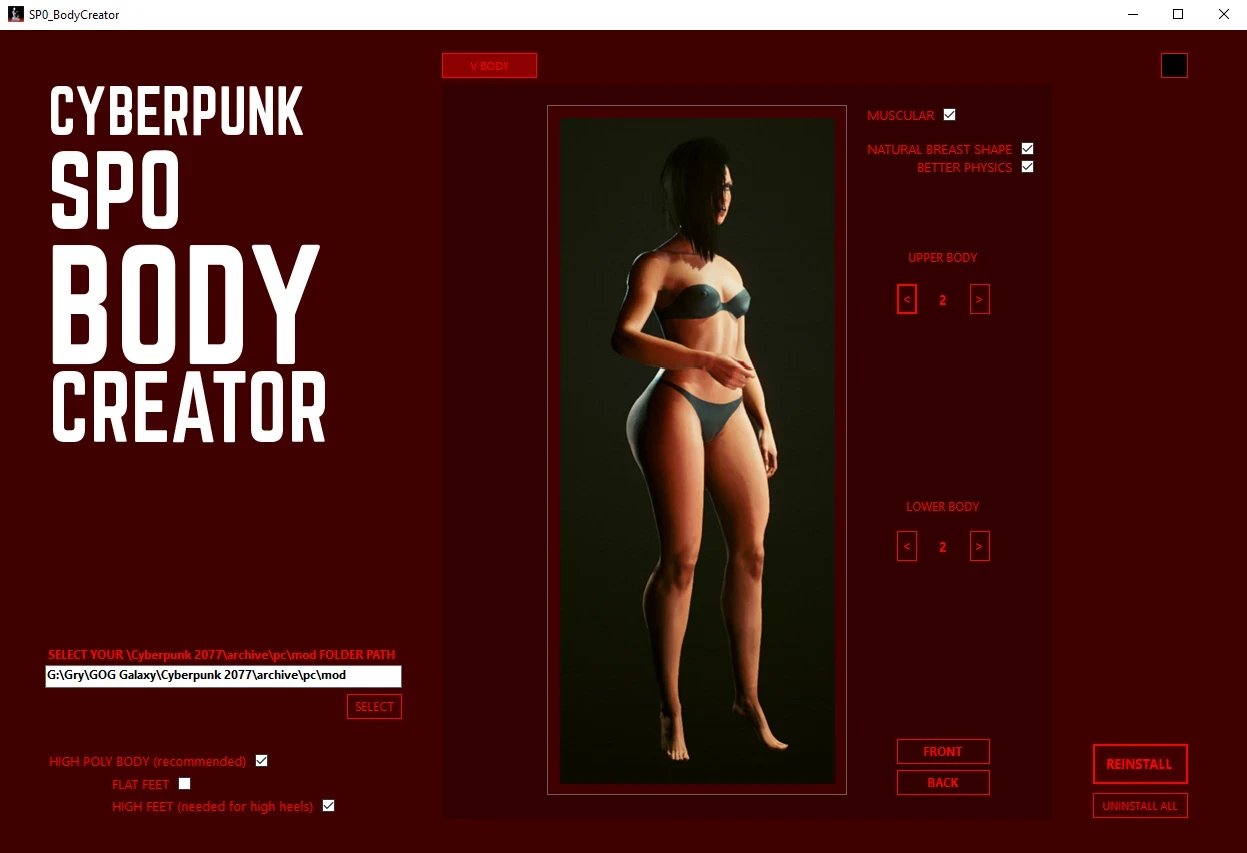 BODY CREATOR 2.0.2 - Cyberpunk 2077