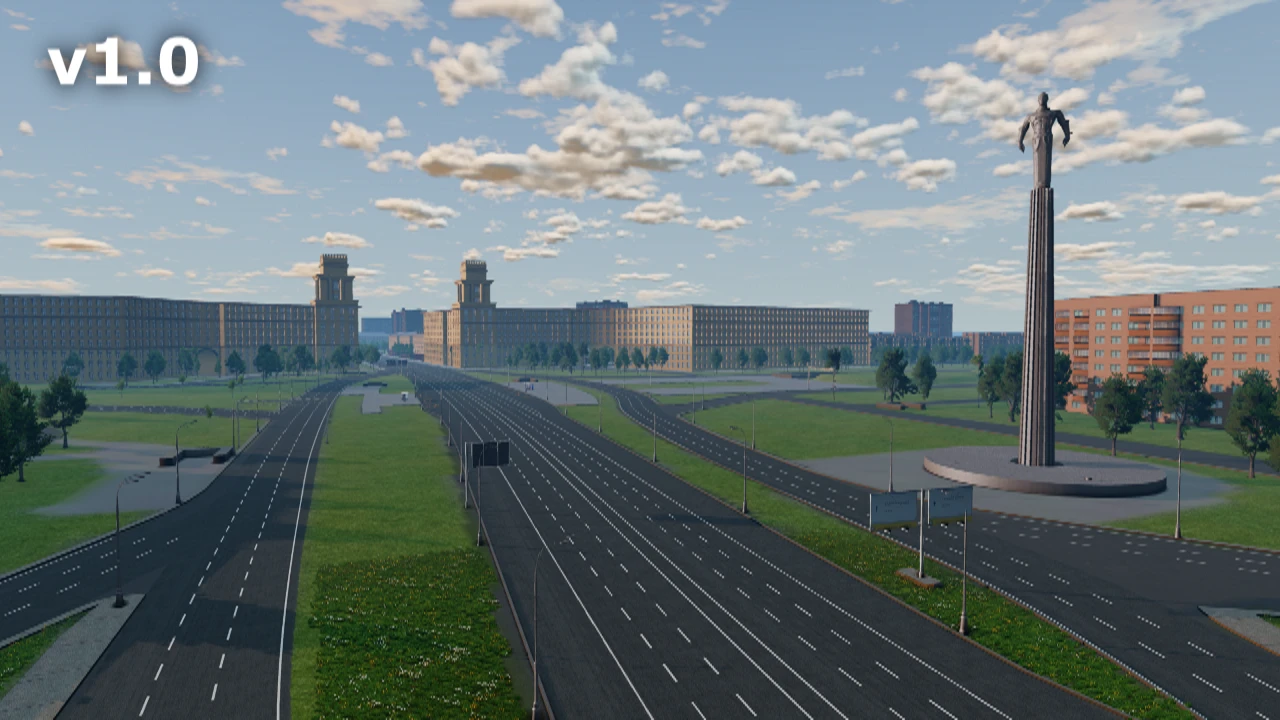 LENINSKY PROSPEKT, MOSCOW 1 - BeamNG.drive