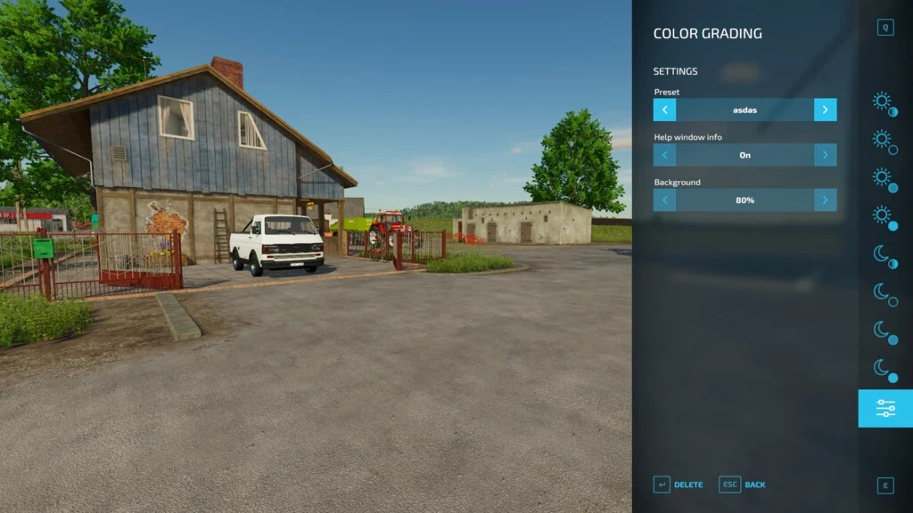 Color Grading Editor v 1.0 - FS 22