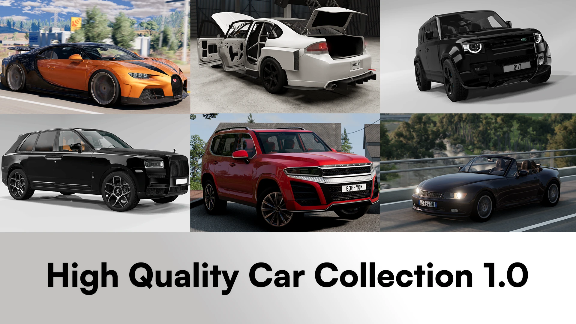 High Quality Car Collection 1.0 - BeamNG.drive