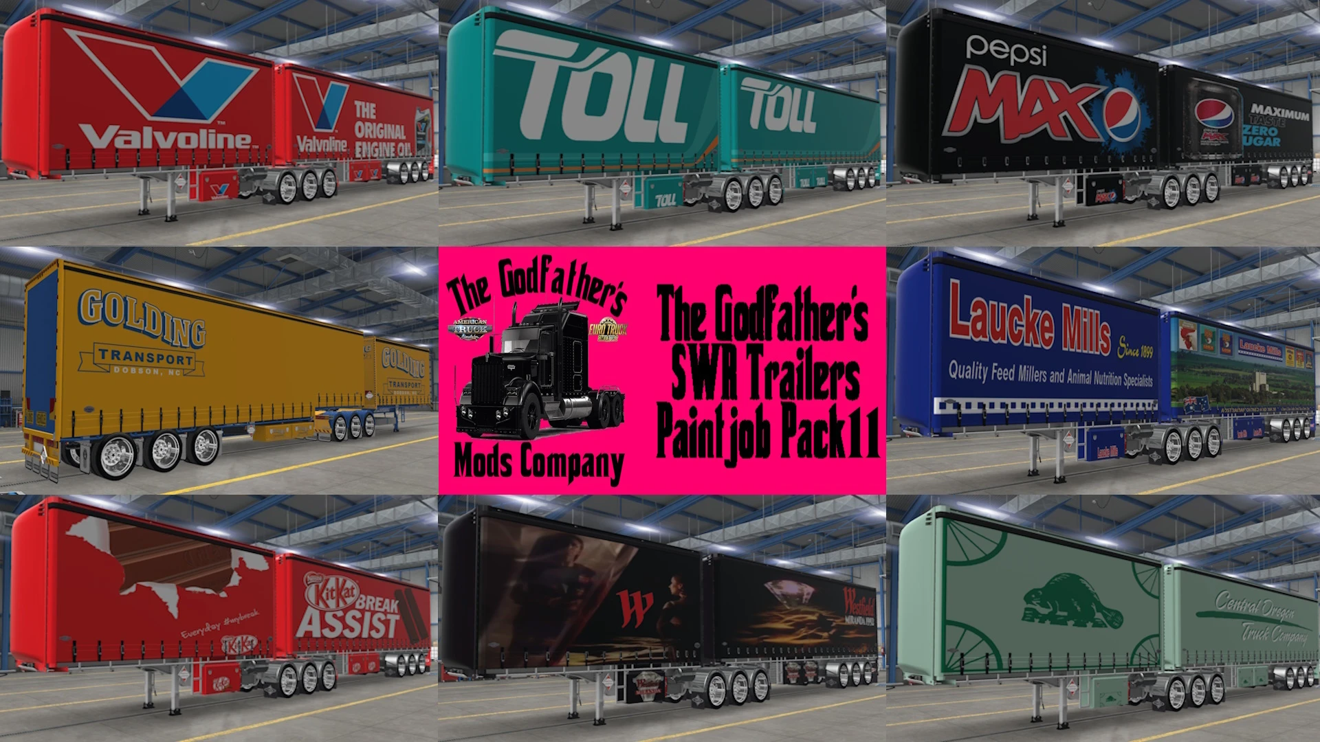 The Godfather's SWR Trailers Paintjob Pack 11 1.2 - ATS