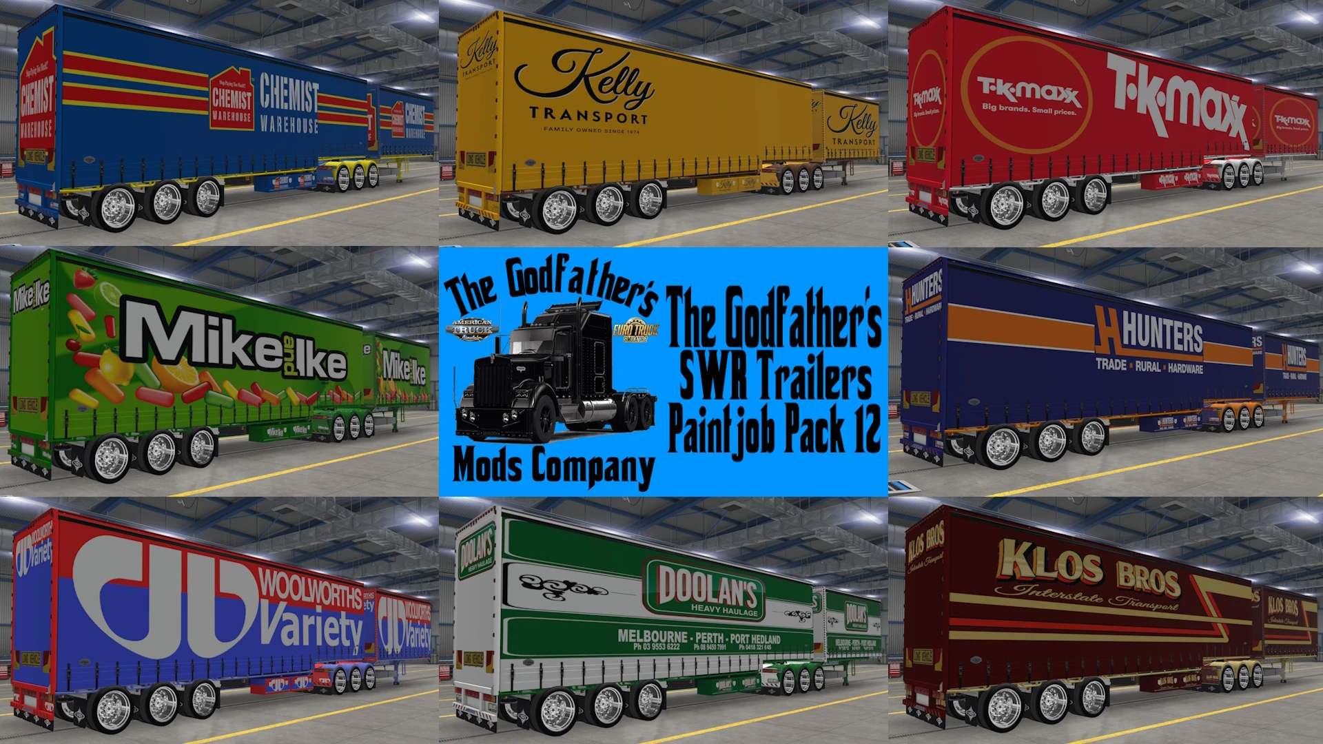 The Godfather's SWR Trailers Paintjob Pack 12 1.1 - ATS