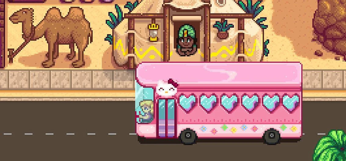 Hello Kitty bus 1.0.0 - Stardew Valley