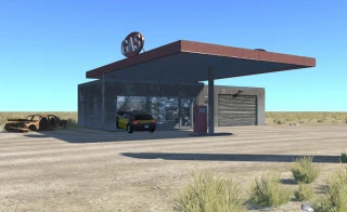 Destructible gas station 0.1 - BeamNG.drive