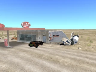 Destructible gas station 0.1 - BeamNG.drive