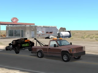 Destructible gas station 0.1 - BeamNG.drive