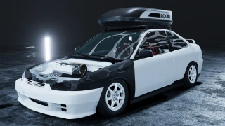 Mitsubishi Mirage with EVO IV Front 2 - BeamNG.drive