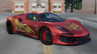 Download Lightning Mcqueen Skin - BeamNG.drive - ModLand.net