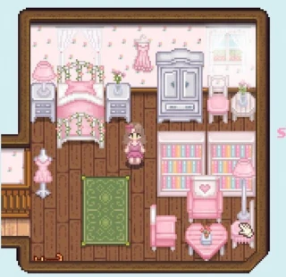 Simple pink furniture 1.1 - Stardew Valley