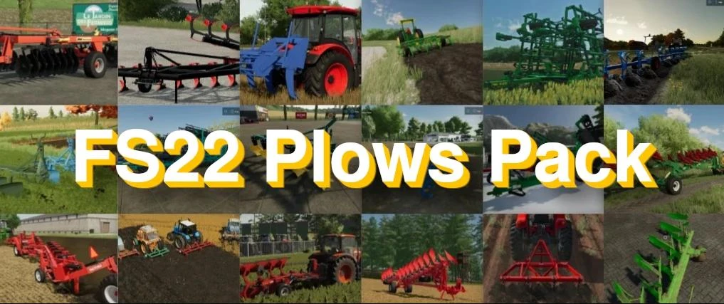 FS 22 Plows Pack by Tanoss v1.0.0.0 - FS 22