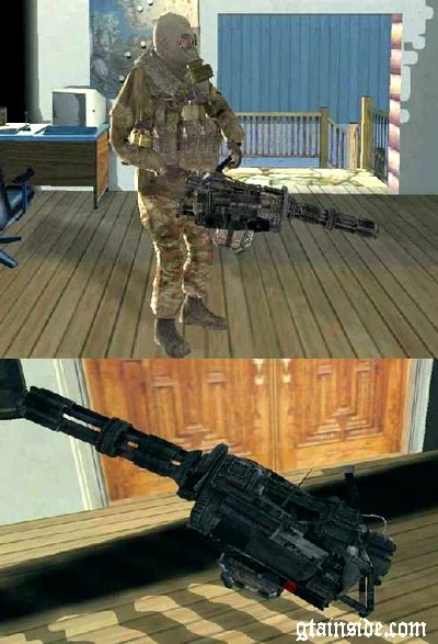 Fallout Minigun - GTA: SA