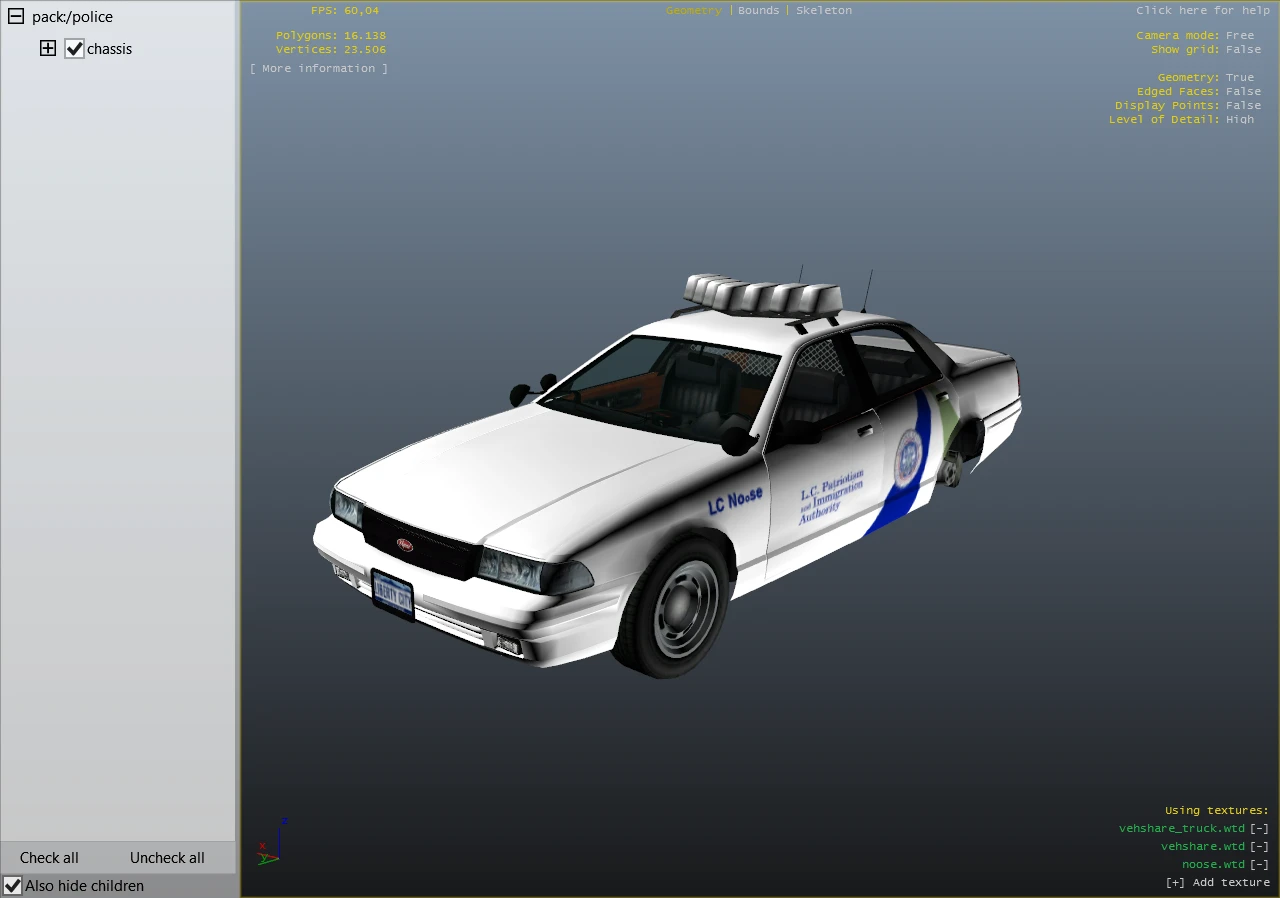 2nd Gen. Vapid NOoSE Cruiser (update) - GTA 4