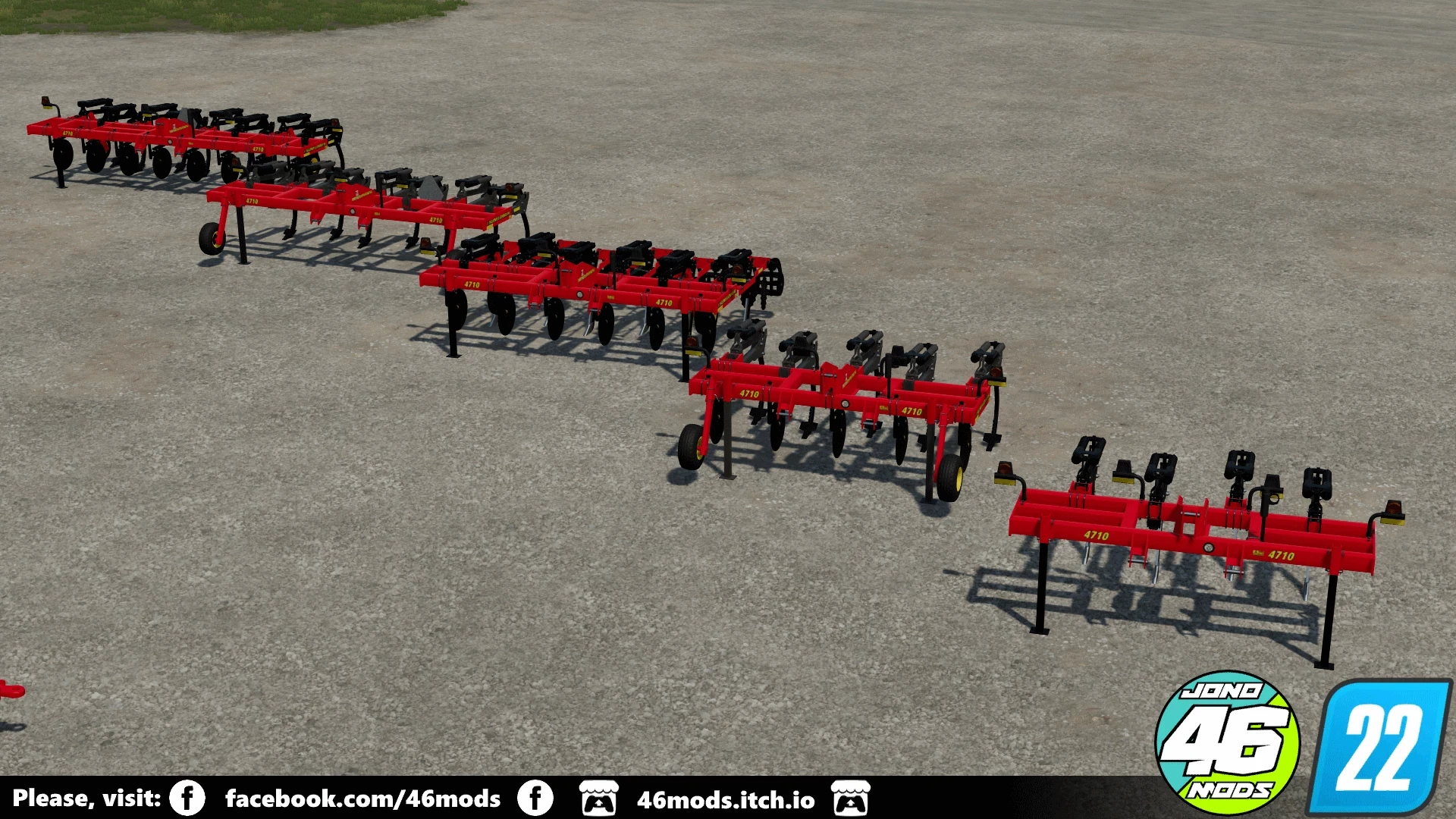 Sunflower 4710 & 4730 ripper pack v 1.0 - FS 22