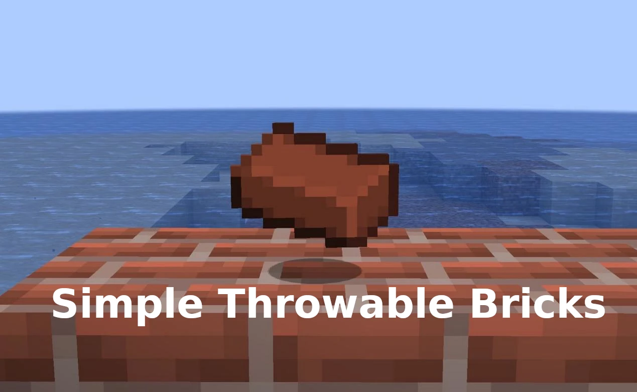 Simple Throwable Bricks [Minecraft 1.21, 1.20.6, 1.20.4] v1.0.0 - Minecraft