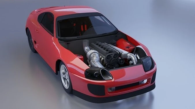 Toyota Supra MK4 DRAG 4000 HP 1 - BeamNG.drive