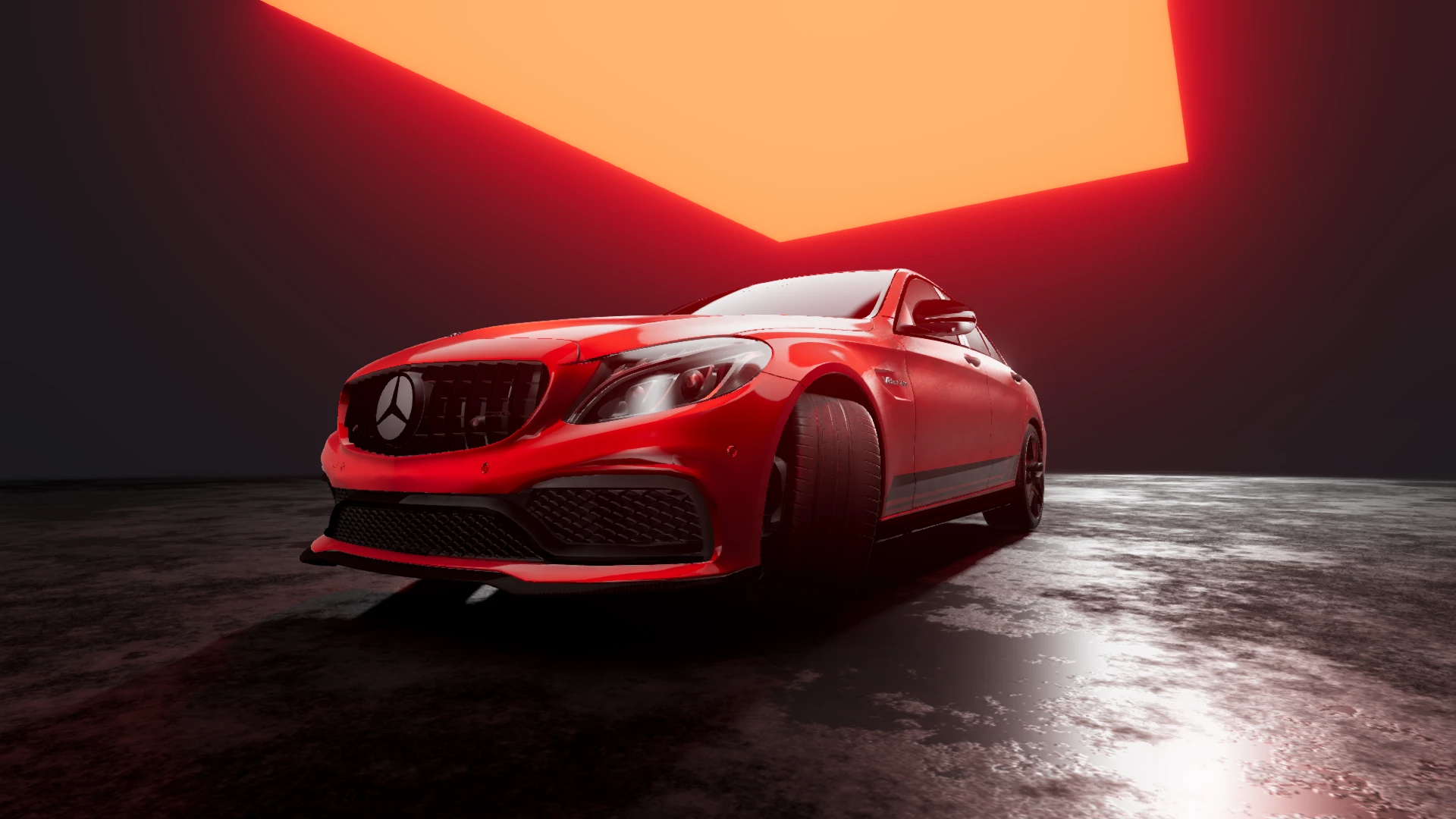 Mercedes-Benz C63 W205 + Russian License Plates 1.0 - BeamNG.drive