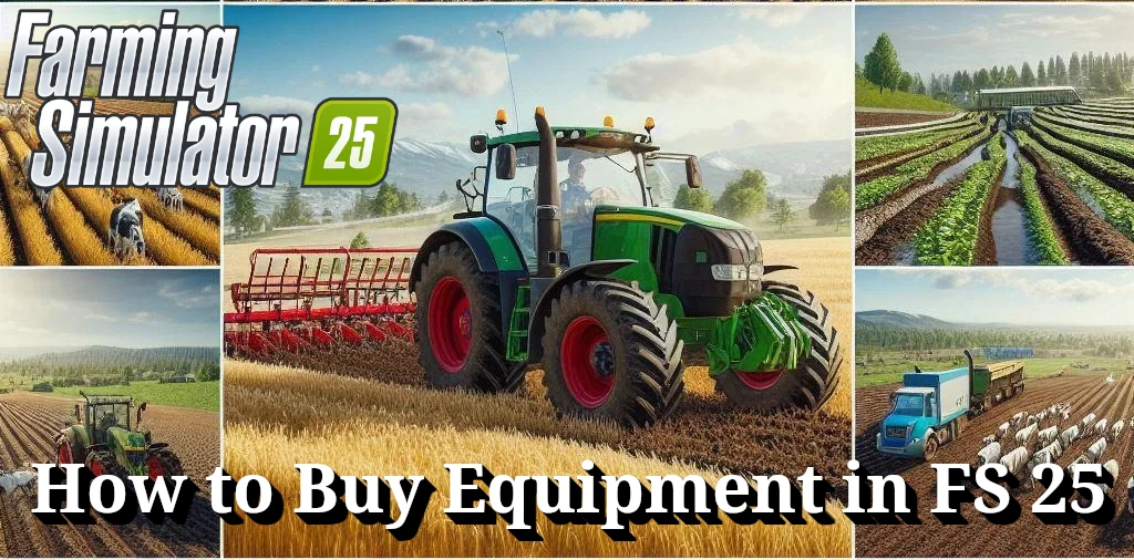 How to Buy a Tractor, Harvester, and Other Equipment in FS25 - FS25