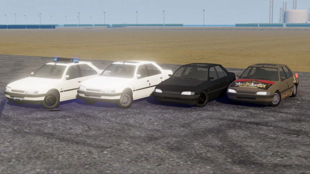 405 tuned & 206 Police 1.0 - BeamNG.drive