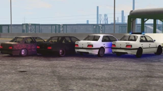 405 tuned & 206 Police v1.5 - BeamNG.drive
