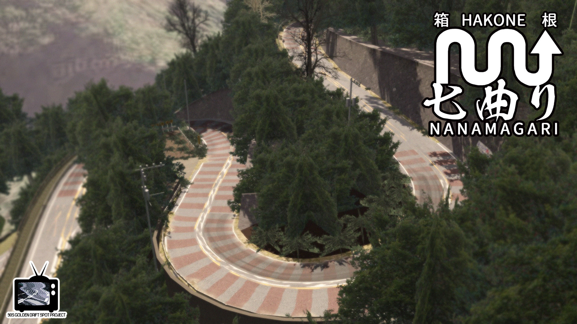 90s Golden Drift Spot Project #2 - Hakone Nanamagari 3 - Assetto Corsa