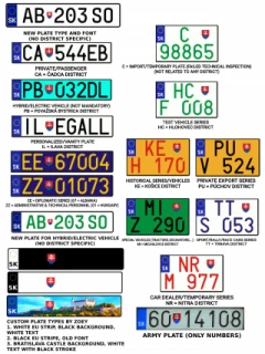 Slovak License Plates Pack 1.1 - BeamNG.drive