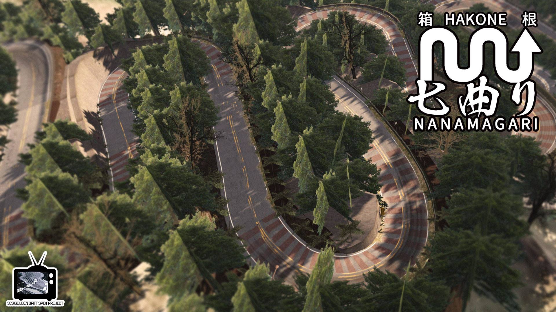 90s Golden Drift Spot Project #2 - Hakone Nanamagari 3 - Assetto Corsa