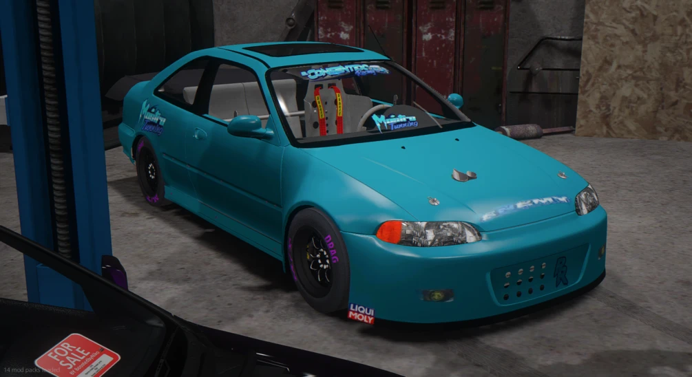 Honda Civic SI 2000 Drag 1.0 - BeamNG.drive