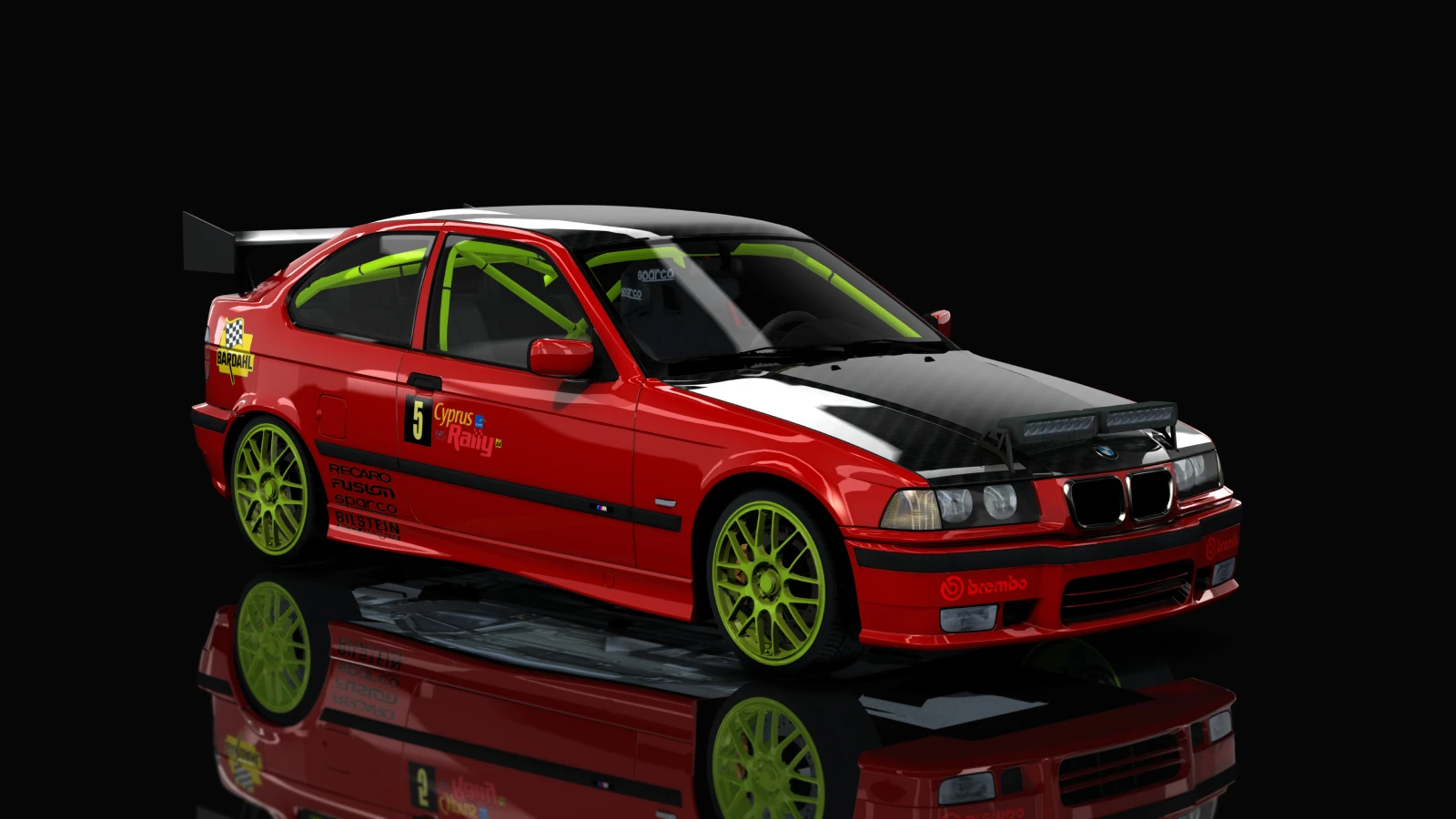 GrA BMW E36 Compact 323 ti Rally GrA by GR.TEAM 1.0 - Assetto Corsa