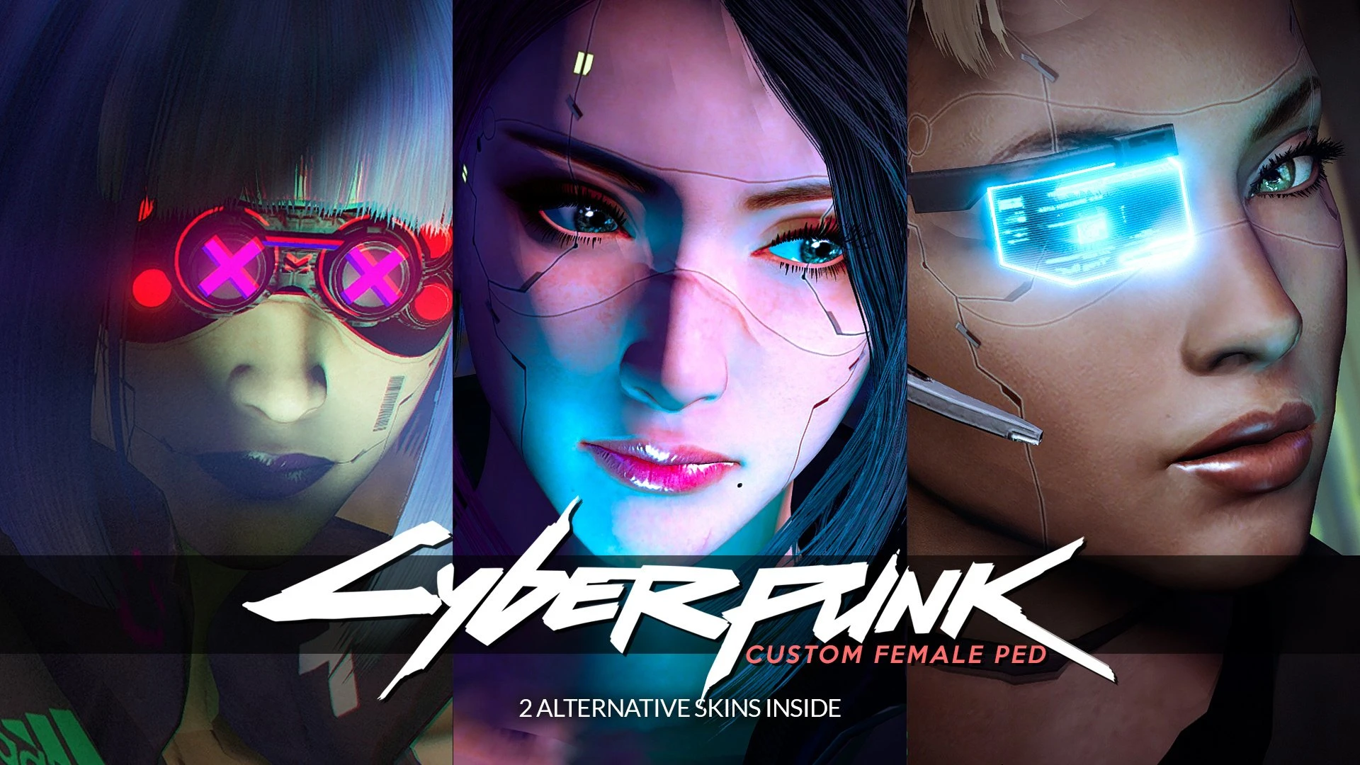 Cyberpunk-esque Custom Female Ped v1.1 - GTA 5