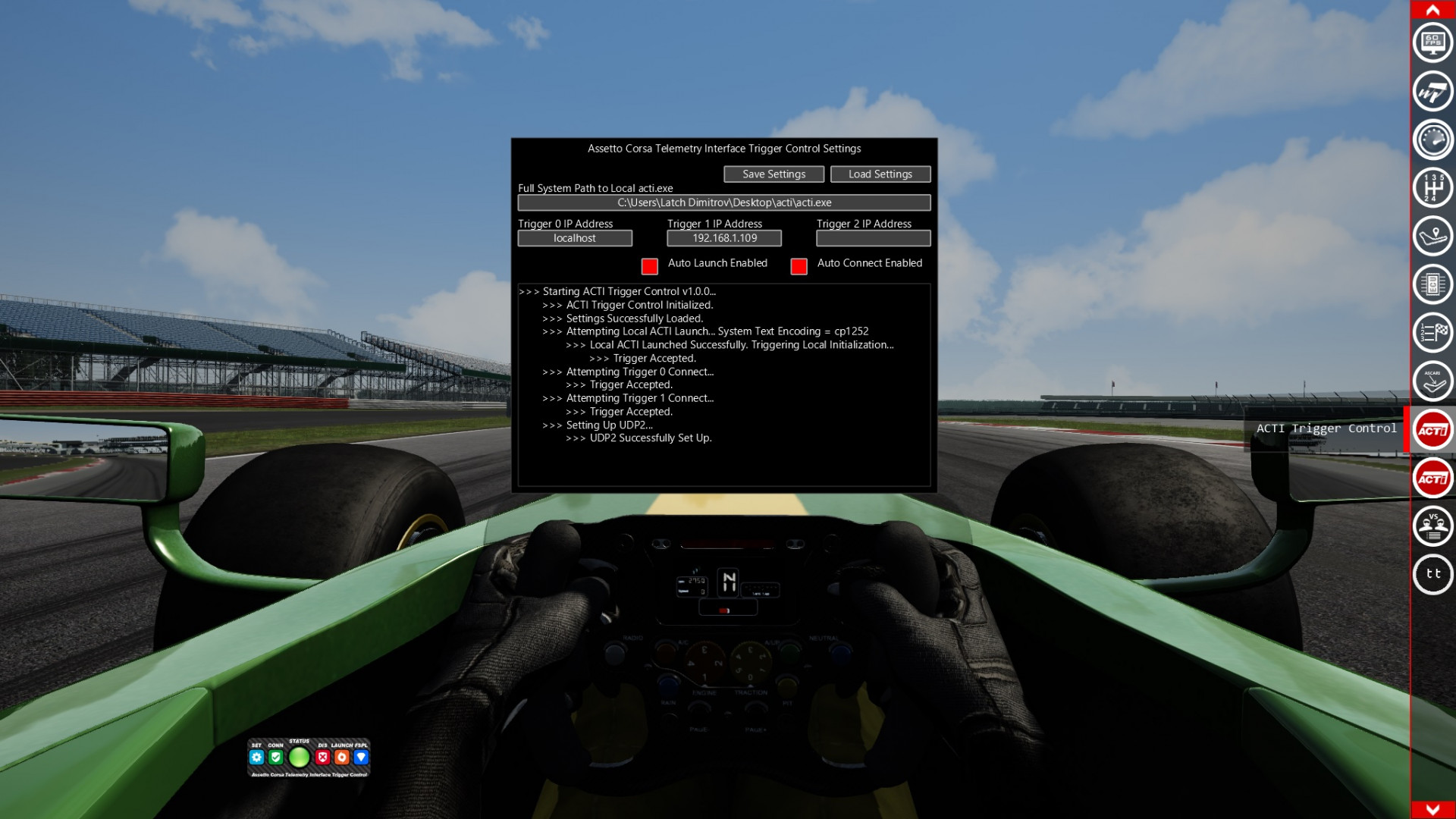 (ACTI) Assetto Corsa Telemetry Interface 1.1.2 - Assetto Corsa