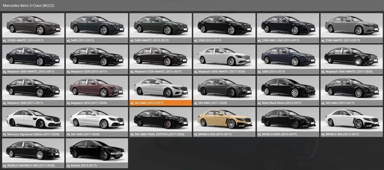 2013 Mercedes-Benz S-Class (W222/S222/Z222) [Free Release] V1 - BeamNG ...
