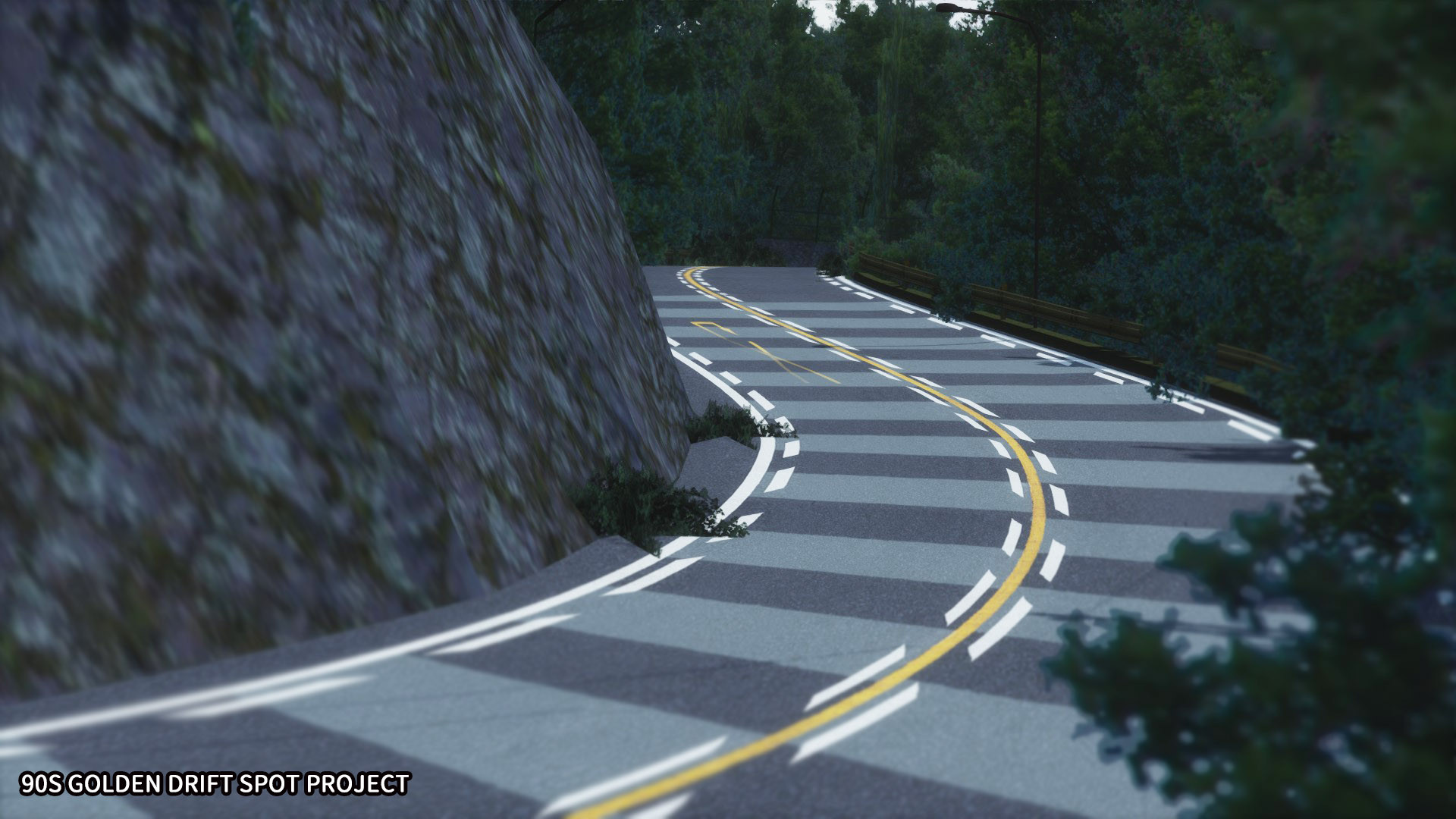 90s Golden Drift Spot Project #1 - Hakone Ohiradai Touge (Upper course ...