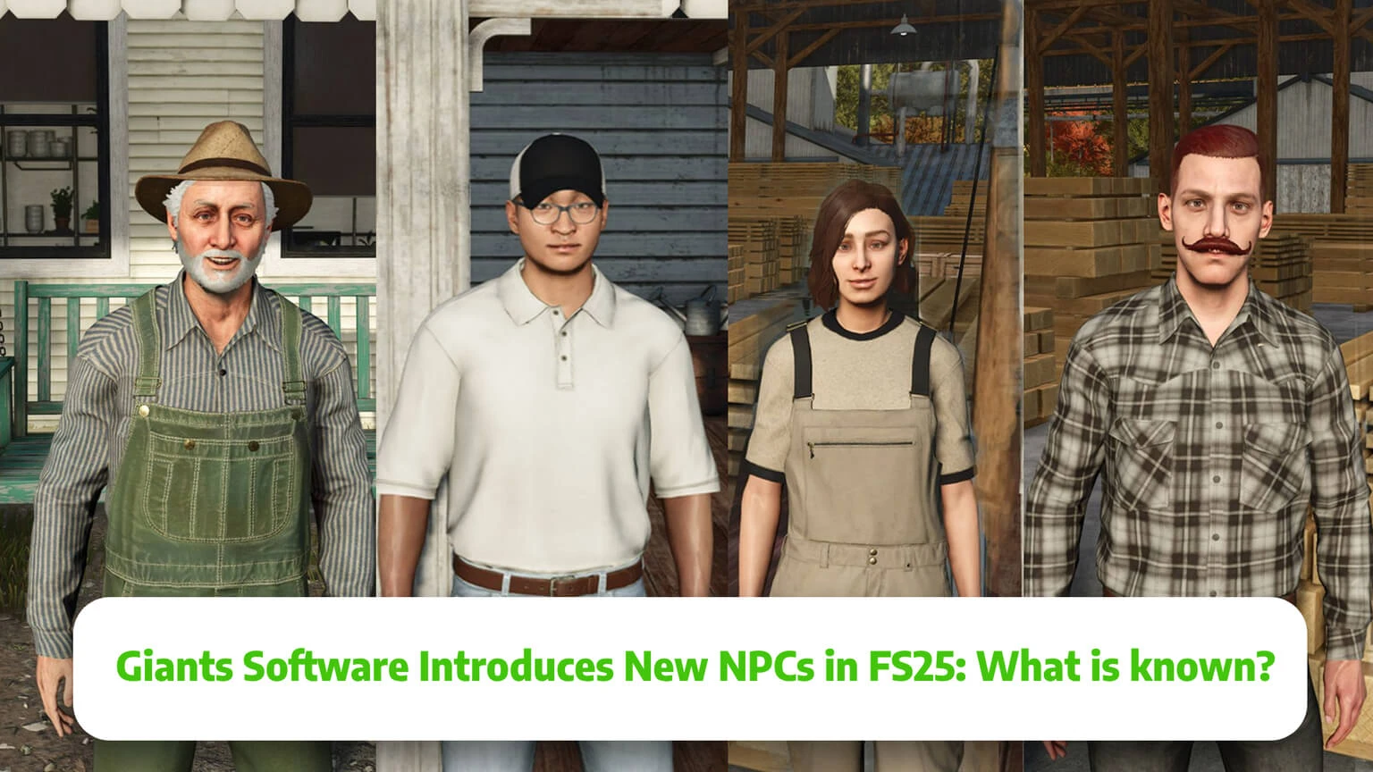 Giants Software Introduces New NPCs in FS25: What is known? - FS25
