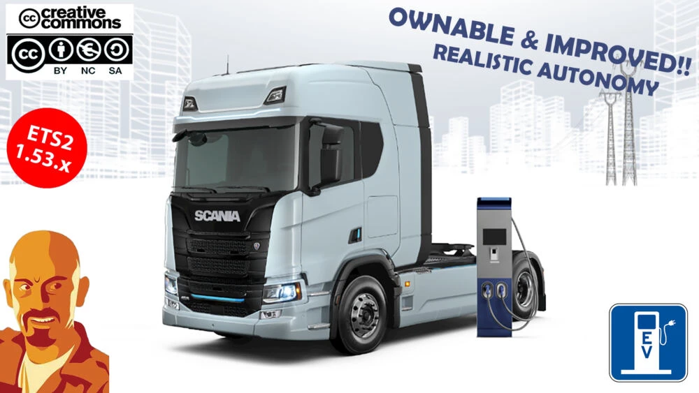 Scania S BEV Electric Improved v1.0 - ETS 2