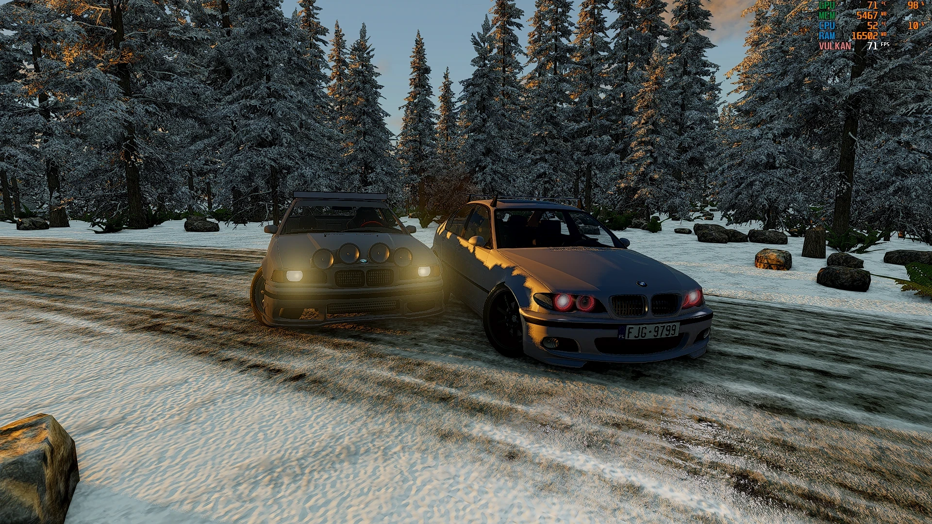 Winter Drift Map Forest 1.3 - BeamNG.drive