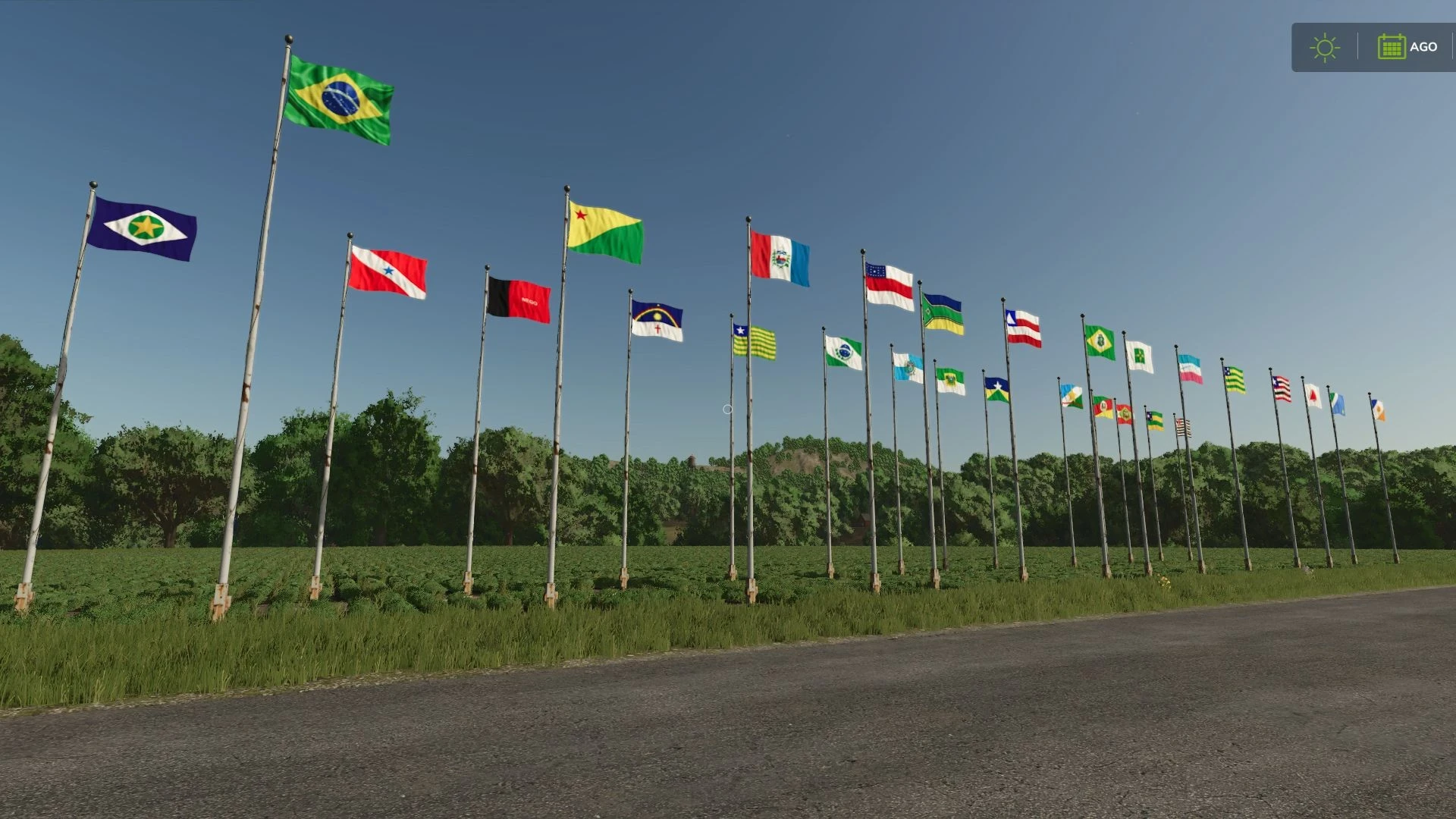 Brazilian Flags v 1.0 - FS25